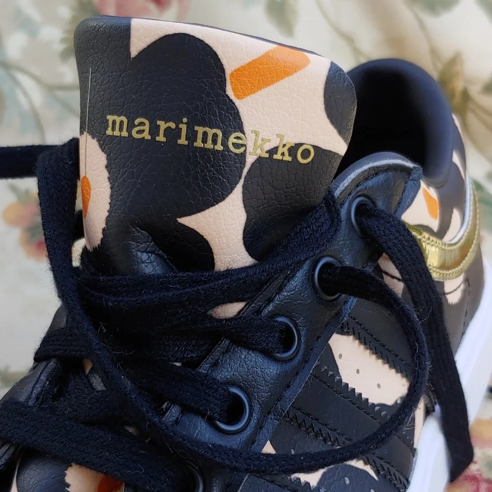 adidas | Shoes | Adidas X Marimekko Bryony W Black And Peach Floral ...